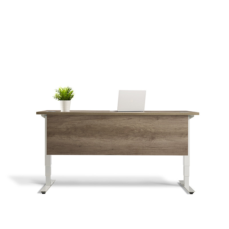 LD3 Sit Stand Straight Desk with Modesty Panel | Nutrend