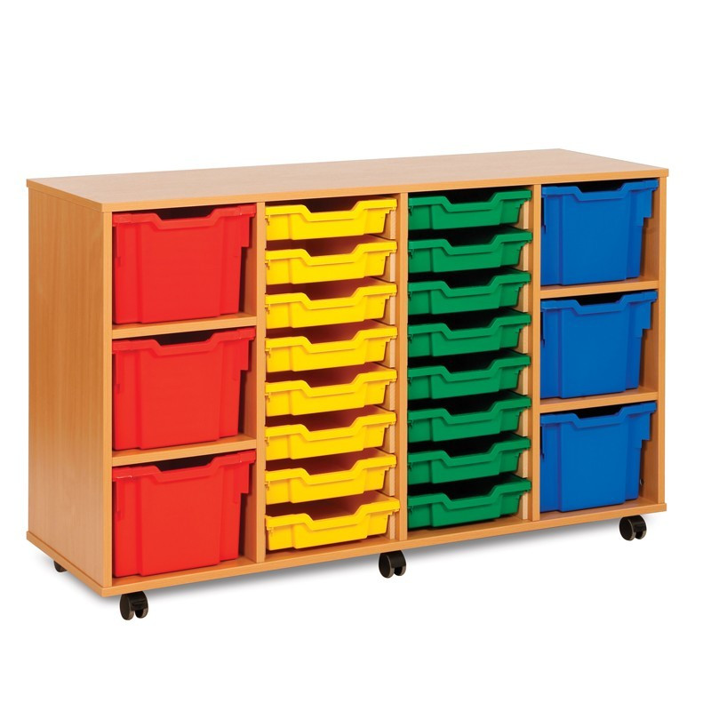 16 Shallow 6 Extra Deep Tray Storage Unit